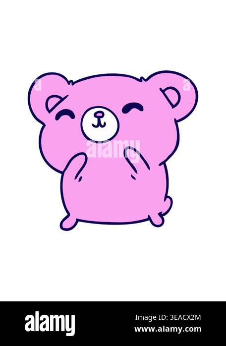 neon light effect animation of cartoon illustration kawaii cute happy ...