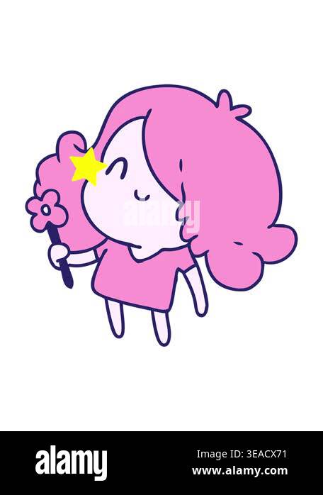 twinkling stars effect animation of cartoon illustration of a cute ...