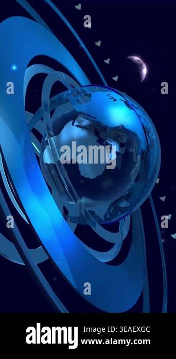 Intro. News.Abstract futuristic background with geometric shapes Stock ...