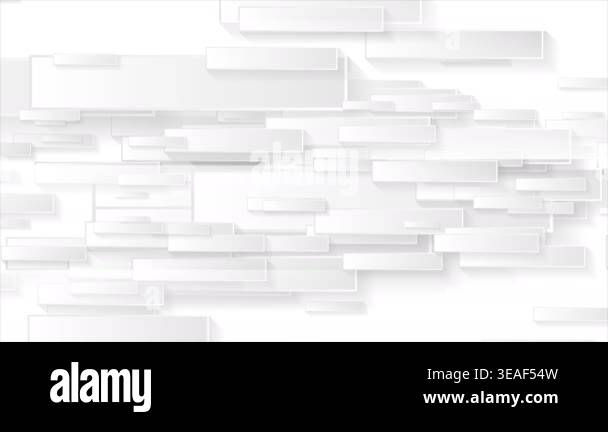 Abstract grey hi-tech geometric rectangles minimal motion background ...