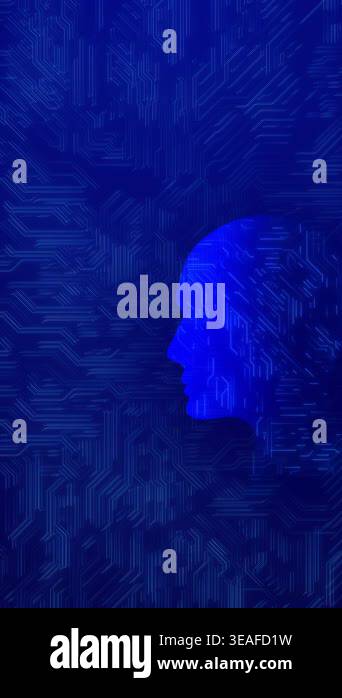 Digital Cyberspace Particles AI digital data flow data network cloud ...