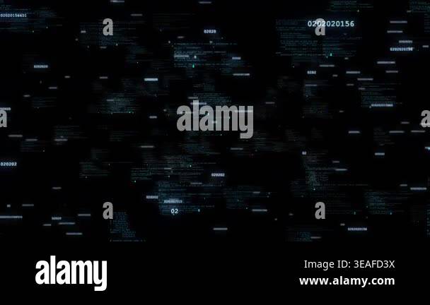 Cyber Big Data Flow Particles Digital Neural Network. machine learning ...