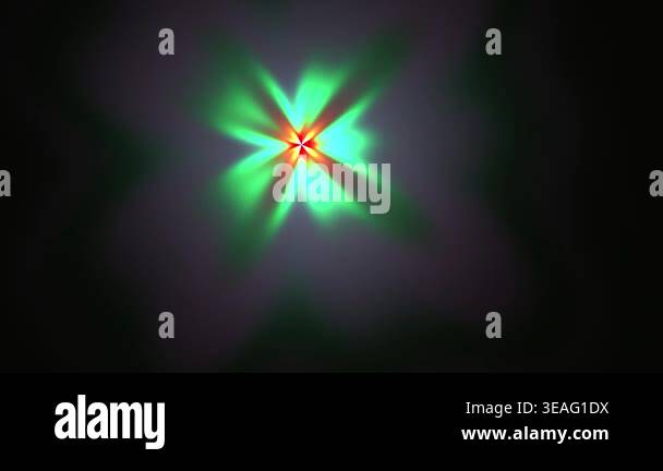 Abstract Digital Energy Explosion with Glowing Green and Red Light ...