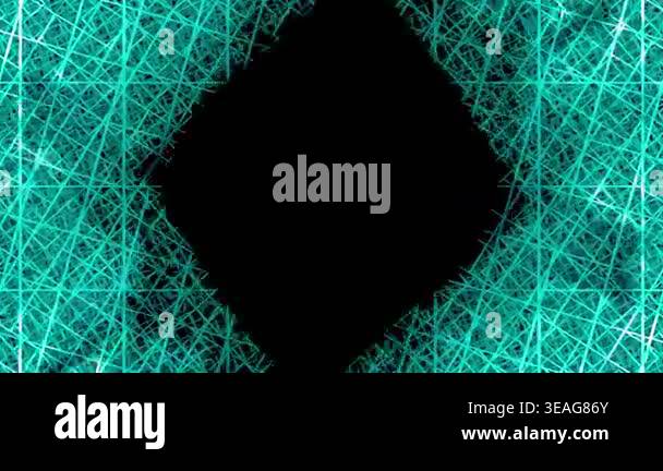 abstract black hole vortex in glowing neon blue grid digital space ...