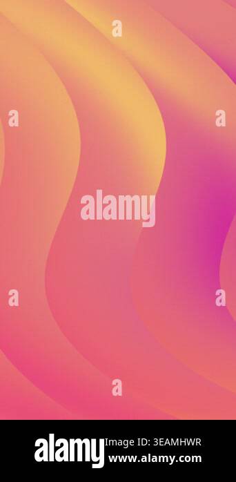 Soft waves ripple across warm gradient hues. Orange blends into pink ...