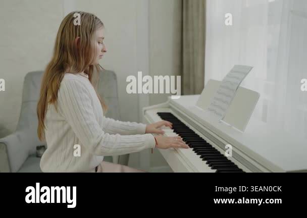 Study and learning development concept. Musician teen student teaching ...