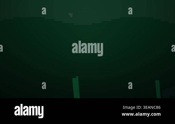 An abstract underwater scene with green hues, light rays, and bubbles ...