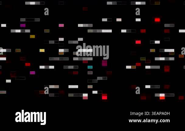 Abstract digital visual with geometric patterns and neon colors ...