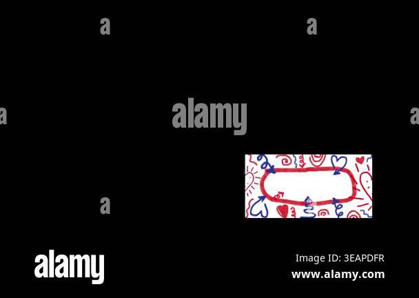 Party invitation doodle border. Childrens American holidays and events ...