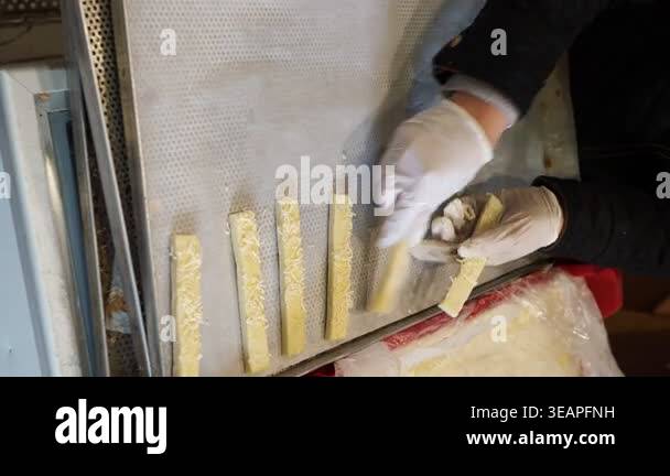 the process of making cheese in the oven Stock Video Footage - Alamy