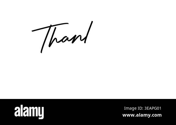 Thanks for Watching Handwriting Outro Animation (MP4 Stock Video ...
