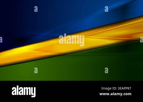 Blue, green and orange abstract glossy motion background Stock Video ...