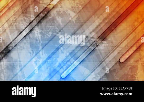 Orange and blue geometric grunge video animation Stock Video Footage ...