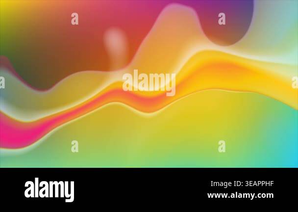 Colorful neon flowing liquid waves video animation Stock Video Footage ...