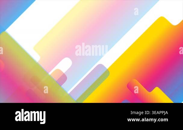 Modern colorful geometric shapes abstract motion background Stock Video ...