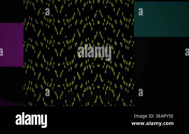 Abstract digital glitch art background with geometric shapes and ...