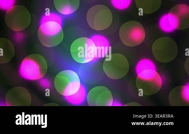 Abstract Glowing Pink and Green Bokeh Lights Background Stock Video ...