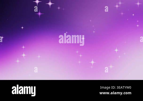 Dreamy Purple Gradient Background with Twinkling Stars Stock Video ...