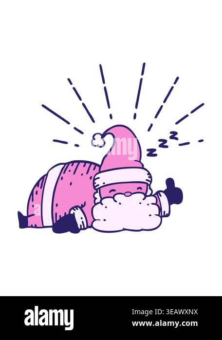 bobbing motion animation of illustration of santa claus christmas ...