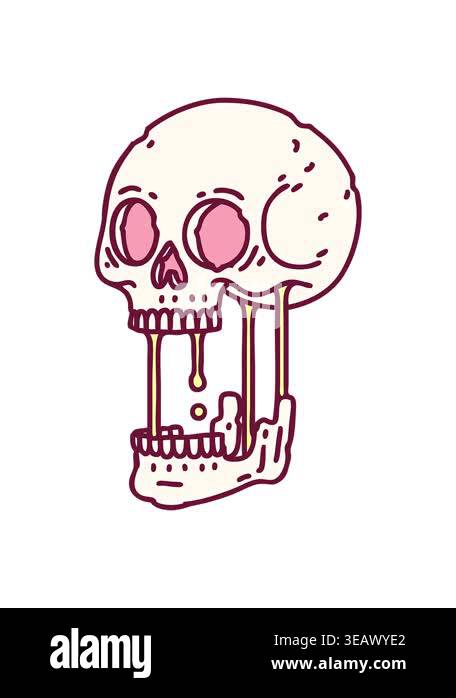 shine light effect animation of design of a skull in bright glow color ...