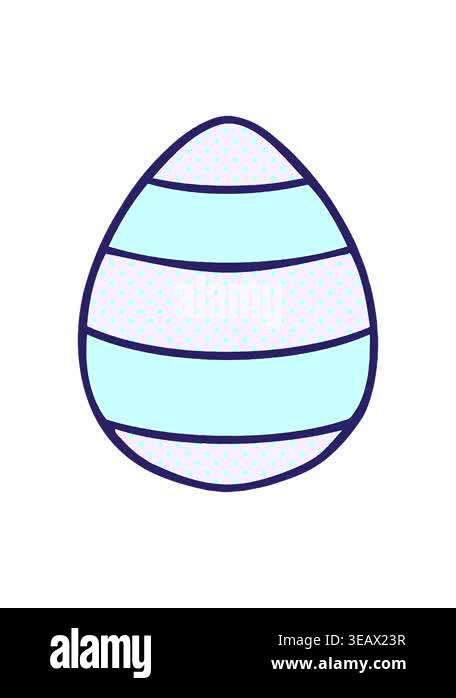 shaking motion animation of comic book style quirky cartoon easter egg ...