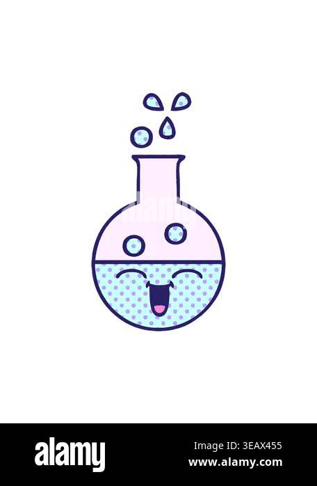 spinning motion animation of cartoon of a test tube Stock Video Footage ...