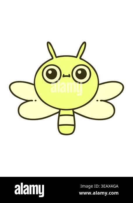 changing color animation of cartoon of a cute bug Stock Video Footage ...