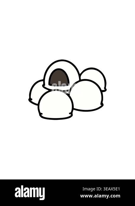 sales flash animation of stack of japanese onigiri rice snacks Stock ...