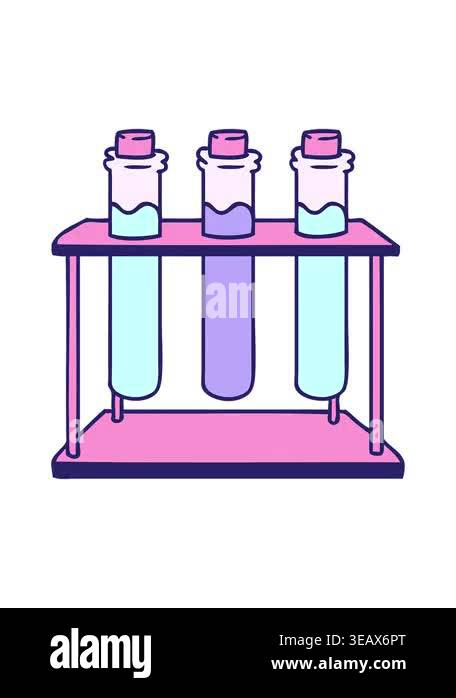 shaking motion animation of cartoon doodle of a science test tube Stock ...