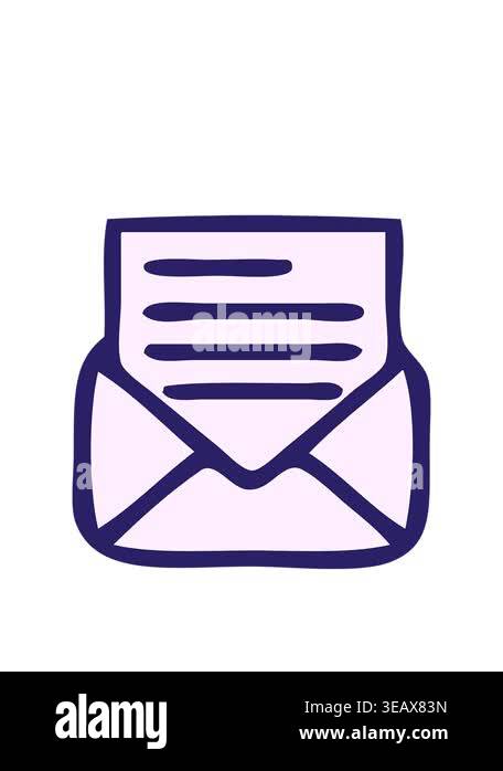 stretching up animation of cute cartoon of a letter and envelope Stock ...