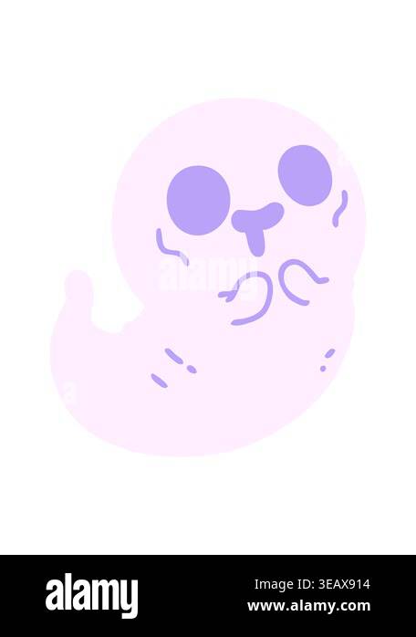shaking motion animation of spooky cute halloween ghost Stock Video ...