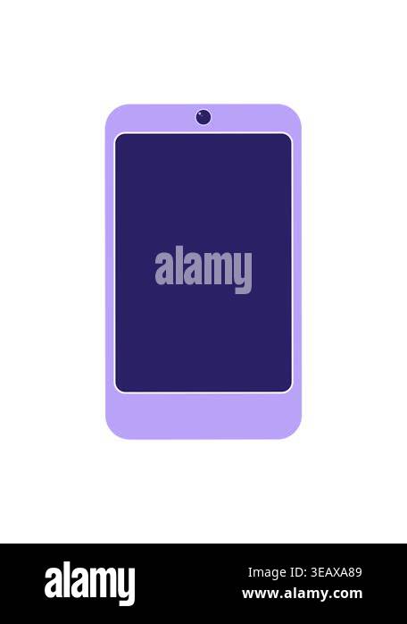 jiggle and pause animation of cell phone graphic vector illustration ...