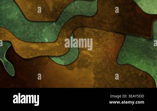 Green and orange grunge liquid waves abstract motion background Stock ...