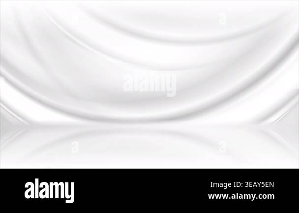 Grey white smooth waves abstract tech motion background Stock Video ...