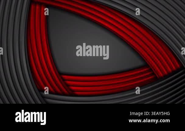 Black and red corporate waves abstract motion background Stock Video ...