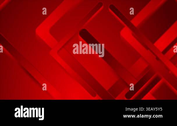 Bright red 3d paper stripes abstract motion background Stock Video ...