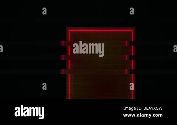 Abstract dark background with glowing red frame transition Stock Video ...