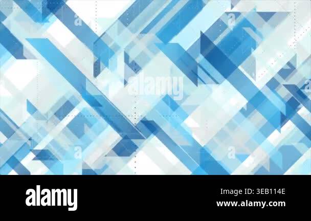 Bright blue technology geometric abstract motion background Stock Video ...