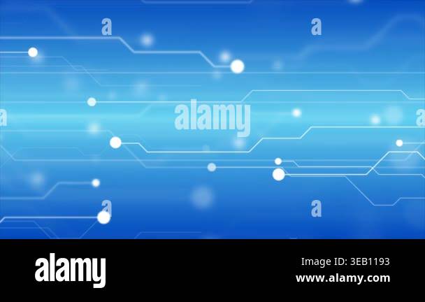 Bright blue shiny circuit board chip abstract motion background Stock ...