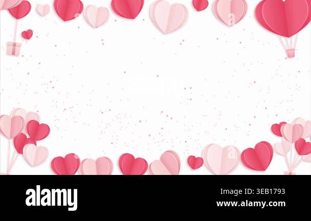 valentine 's day greeting card. vector illustration Stock Video Footage ...