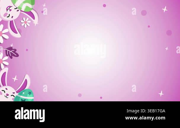 happy easter greeting background with eggs Stock Video Footage - Alamy