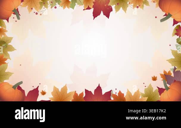 autumn leaves background. vector Stock Video Footage - Alamy