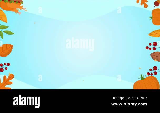 autumn background with pumpkins Stock Video Footage - Alamy