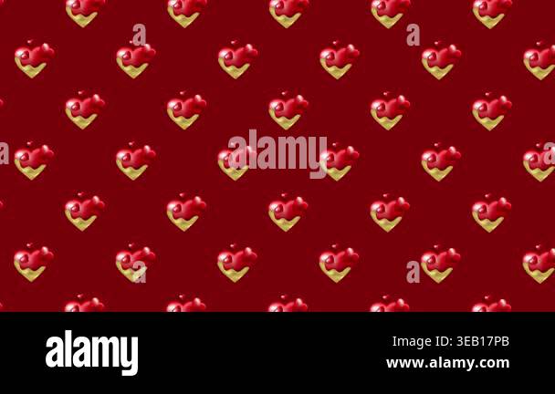 red heart shaped candy on a black background Stock Video Footage - Alamy