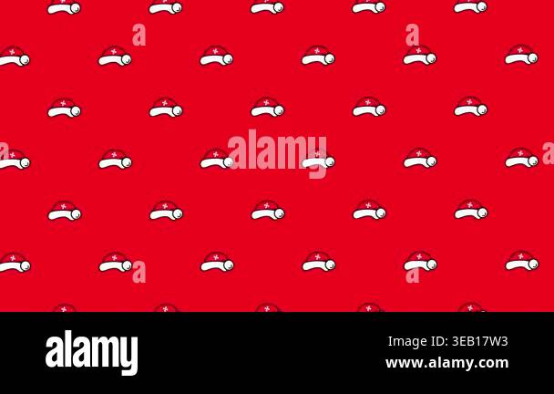 red candy with heart and candy icon isolated seamless pattern on white ...