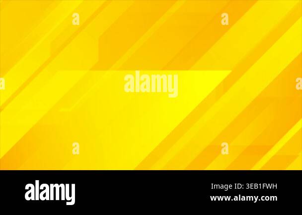 Abstract bright yellow tech geometric motion background Stock Video ...