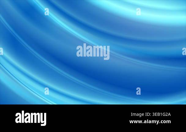 Bright blue smooth blurred waves abstract motion background Stock Video ...