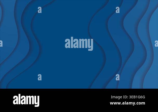 Classic blue corporate material waves abstract motion background Stock ...