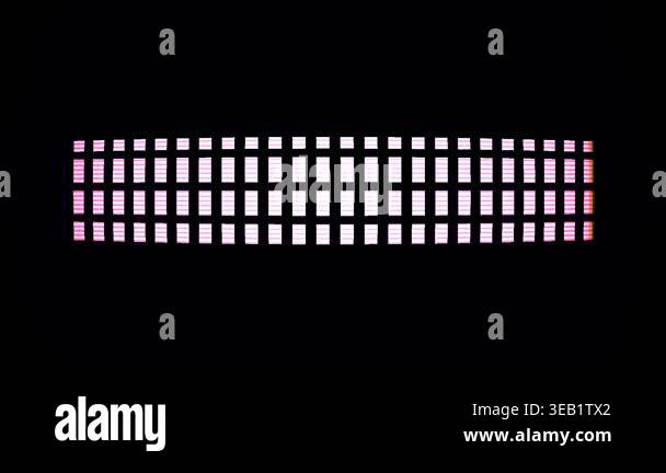 Abstract digital glitch art with flickering pink bars on black ...