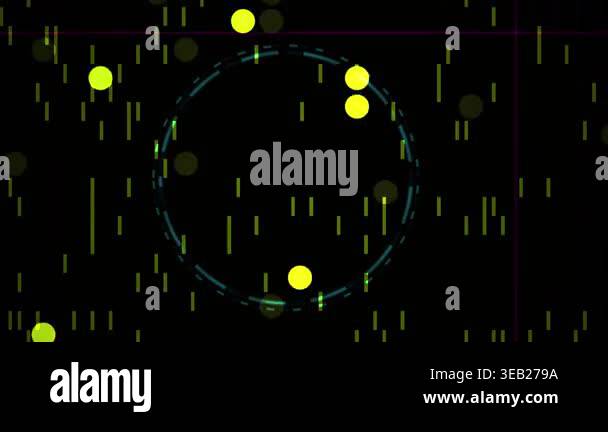 Glowing dots in a circle motion Stock Video Footage - Alamy